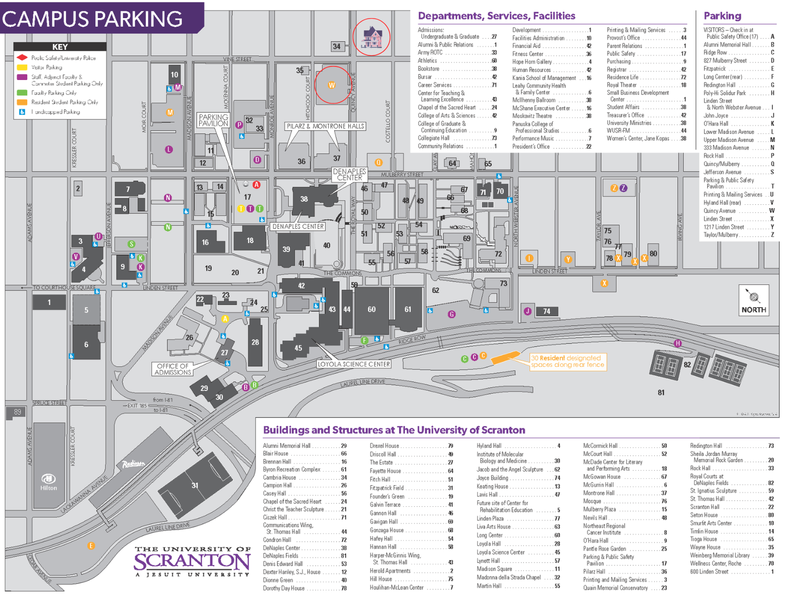 Campus Parking Information | University of Scranton